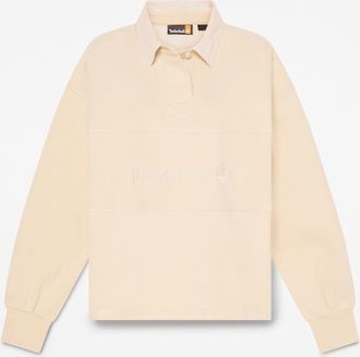 Timberland Lush Rugby-Polohemd f&uuml;r Damen in Beige, Damen, Beige, Gr&ouml;&szlig;e
