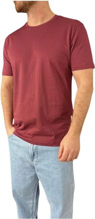 Gianni Lupo Homme, Tops, Rouge, Taille: 2XL T-shirt extra fine cotton Gl1078F