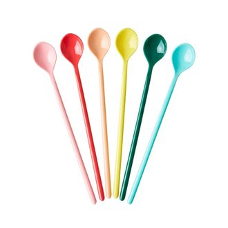 Rice Latte L&ouml;ffel Spoon aus Melamin -Dance Out Colors - 6 St&uuml;ck