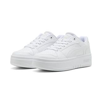 Puma Rebound Femme Low Basket, Gris Vapeur Blanc, 36 EU