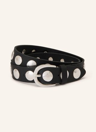 B.Belt B.Belt Lederg&uuml;rtel Luna Mit Nieten schwarz