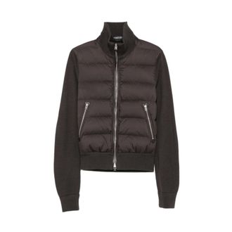 Tom Ford Homme, Vestes, Gris, Taille: XL Veste Courte Duvet
