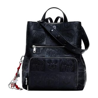 Desigual Femme, Sacs, Noir, Taille: ONE Size Sac à dos Mickey Mouse Patchwork