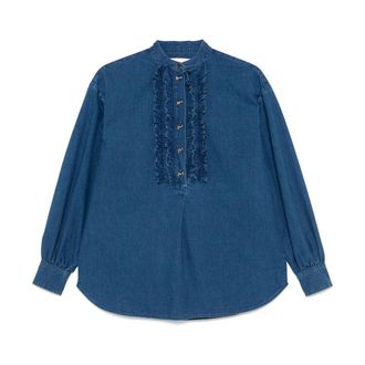 Valentino Garavani Stilvolle Bluse - - Blouses & Shirts - Damen - Blau - 2XS
