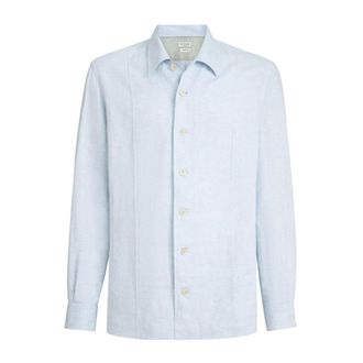 Brunello Cucinelli Herren, Shirts, Blau, 2XLGr&ouml;&szlig;e