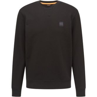 HUGO BOSS Westart Sweatshirt f&uuml;r Herren, Rundhalsausschnitt, Premium-Baumwolle (Schwarz)