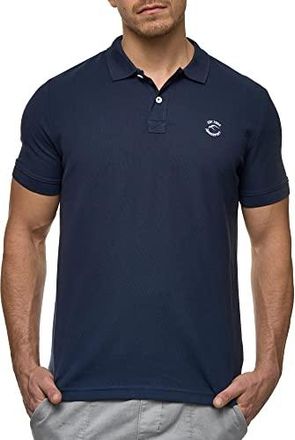 Indicode Hommes Wadim Polo Shirt | T-Shirt à col Classique en Coton Navy XXL