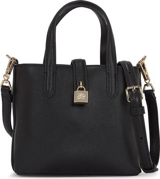Karl Lagerfeld Shopper - K/AUTOGRAPH MINI-TOTE-BAG MIT SCHLOSS - Gr. unisize - in Schwarz - für Damen