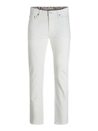 Jack & Jones Jjimike Jjevan Cj 977 Jeans, Blanc, 33W / 34L Hommes