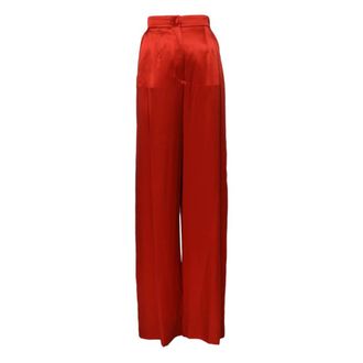 Dolce & Gabbana Wide Hosen - - Trousers - Damen - Rot - XS