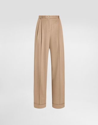 Dolce & Gabbana Cashmere Trousers - Frau Hosen Und Shorts Braun 36
