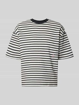 Review Oversized T-Shirt mit Label-Stitching