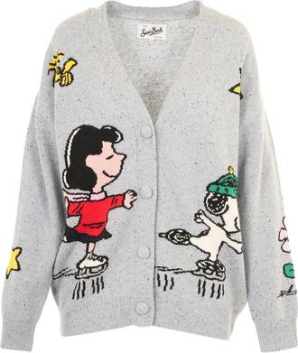 MC2 Saint Barth Sasi Cardigan - Femme - Pulls - Gris - Taille: 36/38 FR