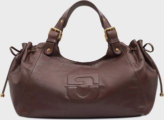 Gerard Darel Sac &agrave; main en cuir effet froiss&eacute; - CHIARA GD - Marron