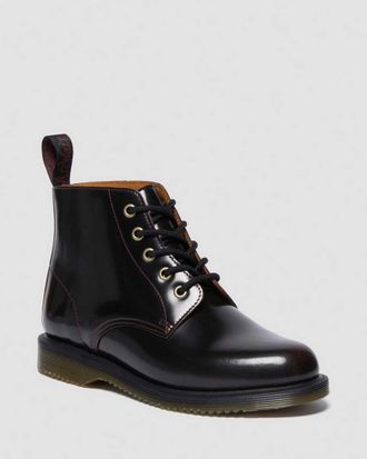 Dr. Martens Emmeline Arcadia Leder Schn&uuml;rstiefel in Rot, Gr&ouml;&szlig;e: 36