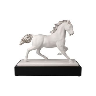 GOEBEL Pferdefigur Gracieux Blanc LArt dObjets Chevaux von Studio 8 aus Porzellan, in der Farbe braun, Größe: 32x14,x28 cm, 30-800-07-1