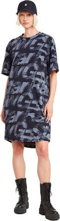 G-Star Sprayed Letters Loose r t Dress wmn