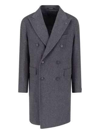 Tagliatore Double-Breasted Virgin Wool Coat