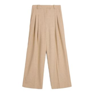 By Malene Birger Zimtbraune Weite Hosen - - Trousers - Damen - Beige - XL