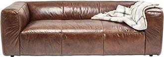 Kare Design Design Sofa Cubetto 2,5 Sitzer, Ledersofa Braun, Loungesofa Echtleder, Vintage Look, (B/H/T) 2,2x0,67x1,1m