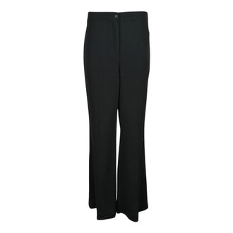 L'autre Chose Pantalon en ac&eacute;tate et viscose - Femme - Pantalons - Noir - Taille: 42 FR