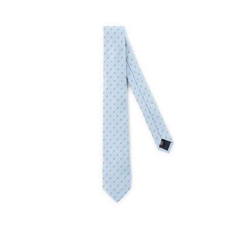 Au Printemps Paris Seidenkrawatte - Blau
