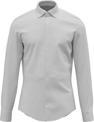 Seidensticker Herren Flanellhemd Hemd, Grau, XS