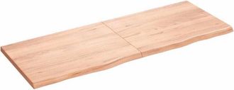 vidaXL Dessus de table marron clair 160x60x4 cm bois ch&ecirc;ne trait&eacute;