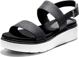 Timberland Safari Dawn 2band Womens Sandals 41.5 EU Black Nubuck