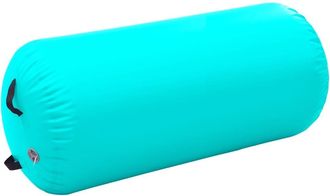 vidaXL Aufblasbare Gymnastik-Rolle mit Pumpe 120x90 cm PVC Gr&uuml;n
