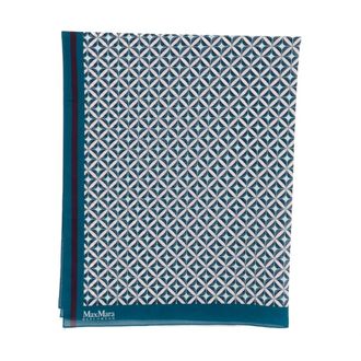 Max Mara Femme, Accessoires, Bleu, Taille: ONE Size Silky Scarves