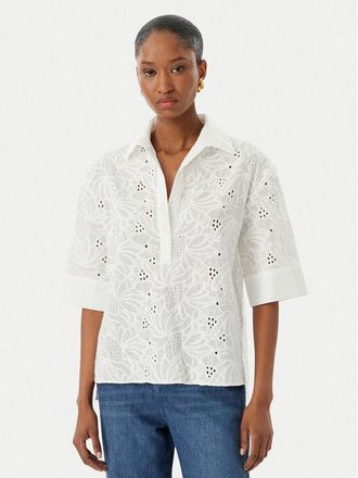Lola Casademunt Bluse LS2615055 Wei&szlig; Relaxed Fit