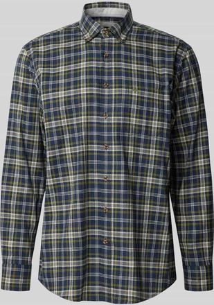 Fynch-Hatton Regular Fit Freizeithemd aus reiner Baumwolle mit Karo-Muster