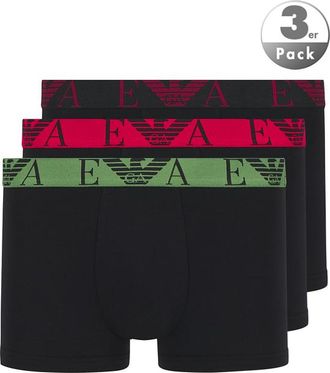 Emporio Armani Herren Unterw&auml;sche schwarz Baumwolle unifarben