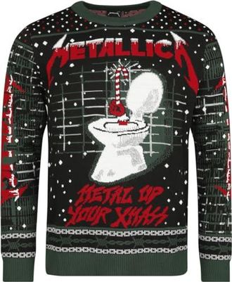 Metallica Holiday Sweater (Metal Up Your Ass) Homme Pull de Noël Multicolore M