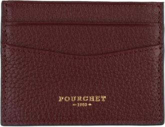 Pourchet Homme, Accessoires, Rouge, Taille: ONE Size Club Card Holder