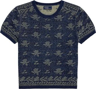 Polo Ralph Lauren t-shirt en jacquard - Bleu