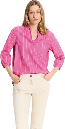 Cecil Damen B344759 Gestreifte Bluse, Bloomy pink, X-Small