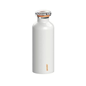 Guzzini On The Go, ENERGY Thermosflasche, Trinkflasche Edelstahl - Weiß, Ø 7,3x h21,2 cm | 500 cc - 11670011