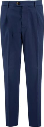 Brunello Cucinelli Homme, Pantalons, Bleu, Taille: XL Pantalon de loisirs teint en pi&egrave;ce