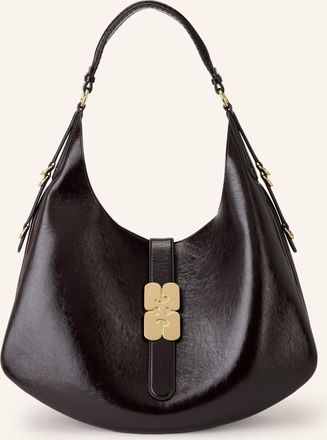 Ganni Beuteltasche Kat Large Mit Pouch braun