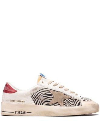 Golden Goose baskets Stardan multicolour en cuir - Blanc