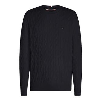 Tommy Hilfiger Locker geschnittener Strickpulloer in Blau - - Knitwear - Herren - Blau - M