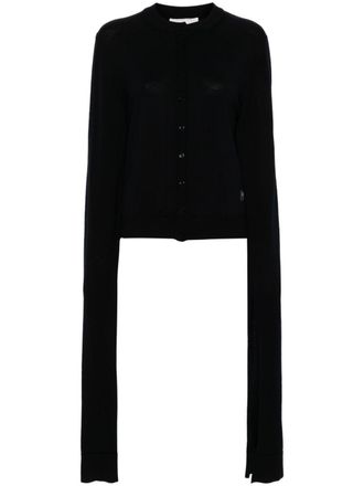 Coperni cardigan &agrave; manches nou&eacute;es - Bleu