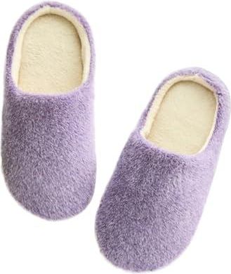 Beaupretty Pantoufles Femme Peluche Douce Semelle Souple Antidérapante Doublure Coton Rembourrée Chaussons Dintérieur Confortables pour Hiver