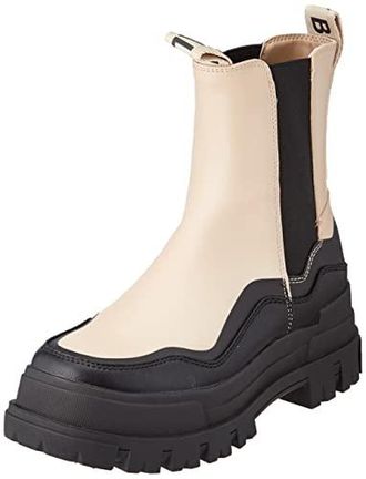 Buffalo Femme Aspha Wave Botte Tendance, cr&egrave;me, 40 EU