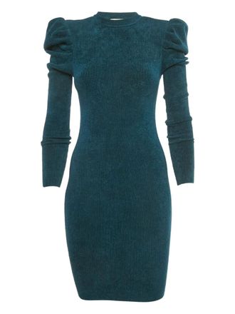 Alexandre Vauthier robe courte verte - Bleu