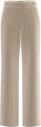 Marella Femme, Pantalons, Blanc, Taille: 42 FR Pantalon Jogger en Velours Côtelé Blanc