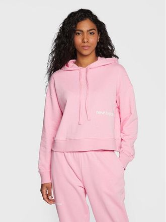New Balance Sweatshirt Essentials WT23512 Rosa Relaxed Fit