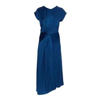 Victoria Beckham Asymmetrisches Wickelkleid - - Dresses - Damen - Blau - 2XS